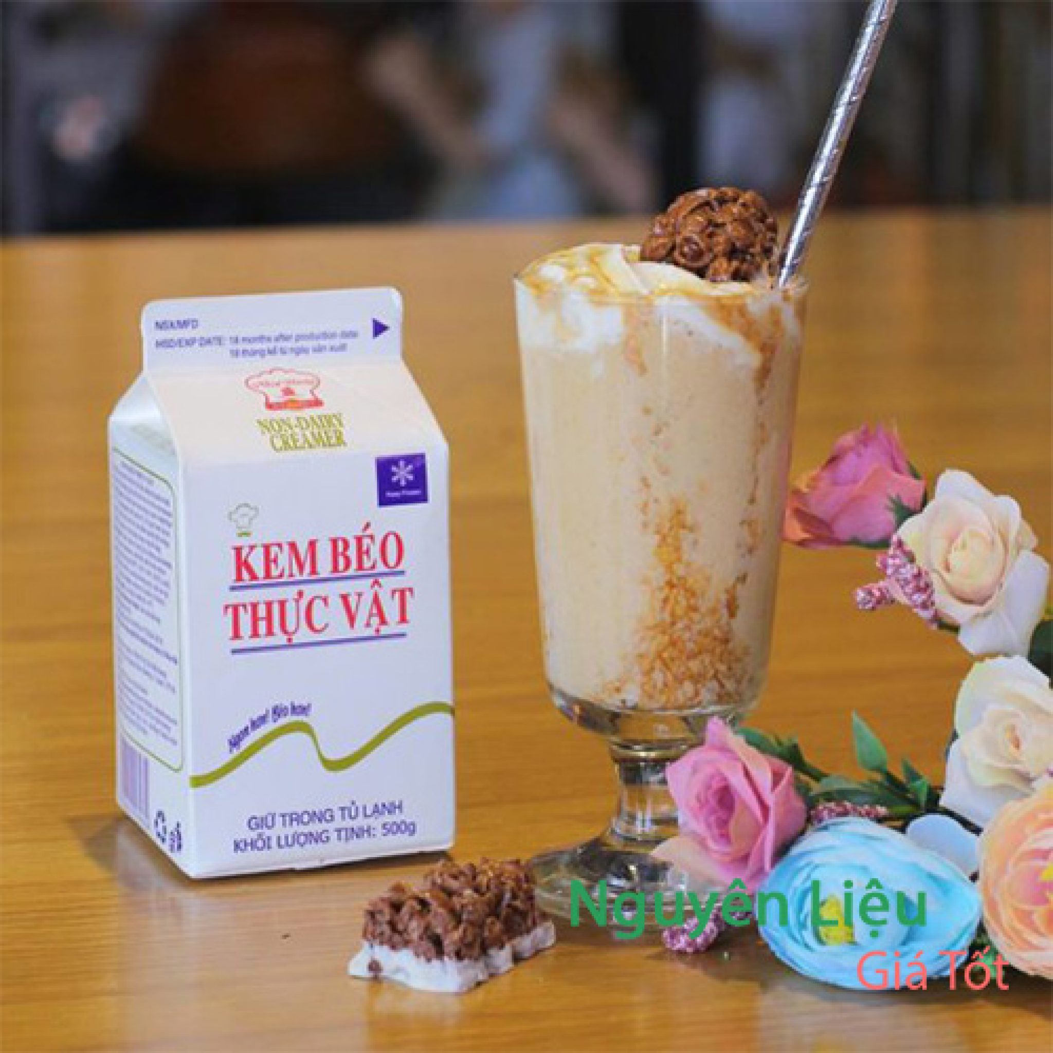 Kem Béo Thực Vật Nhất Hương Hộp 500gr - Nguyên Liệu Giá Tốt