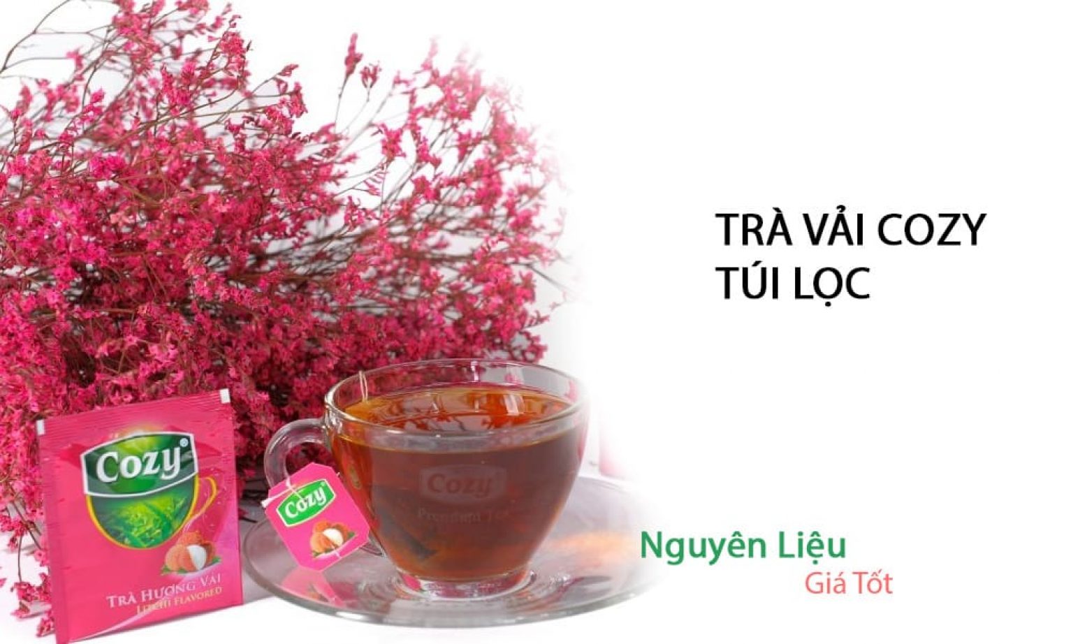 TRÀ VẢI COZY TÚI LỌC hộp 50g - Mua Ngay Tại Đây
