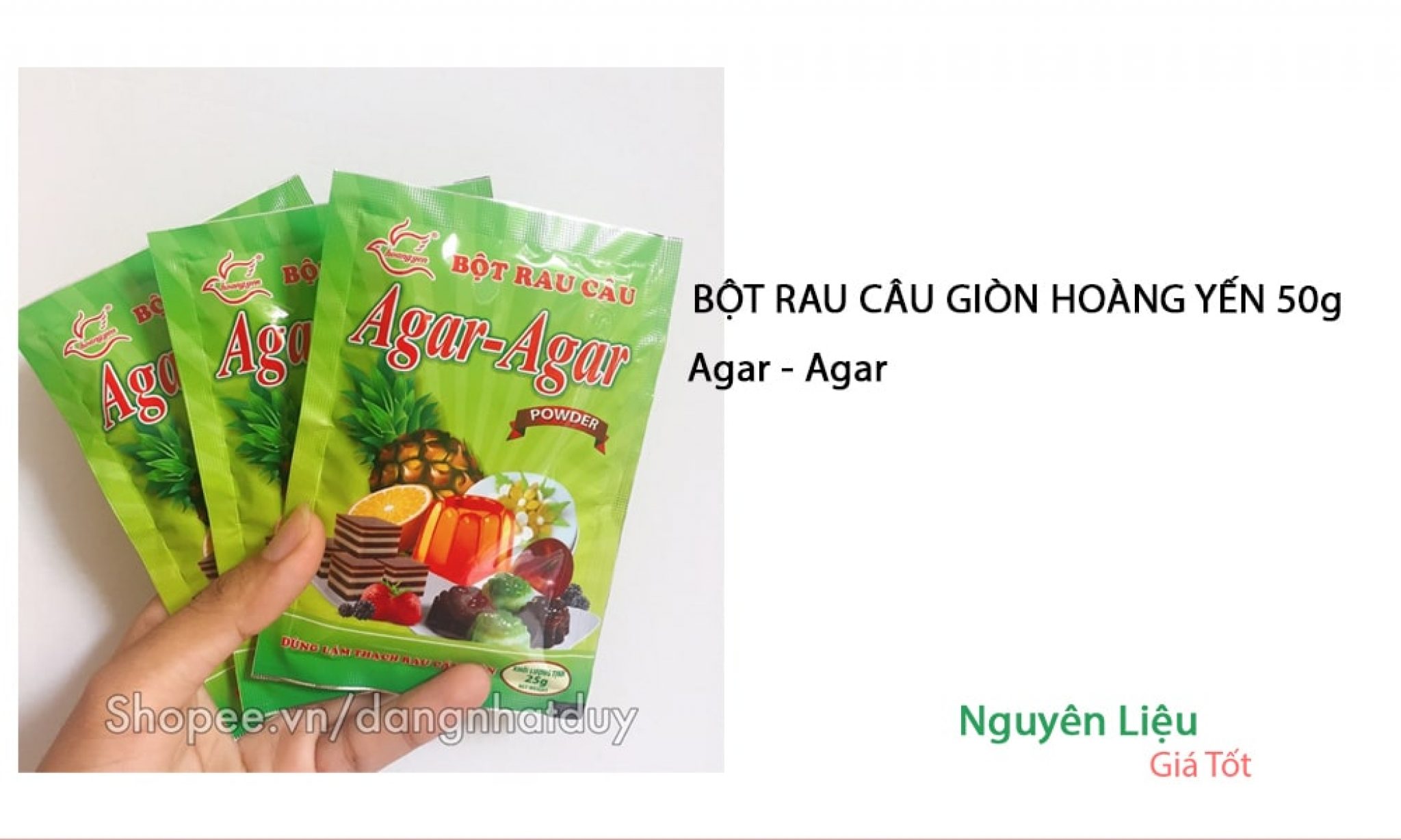 Bột rau câu giòn Hoàng Yến 50g - Xem Ngay Nơi Bán Giá Tốt
